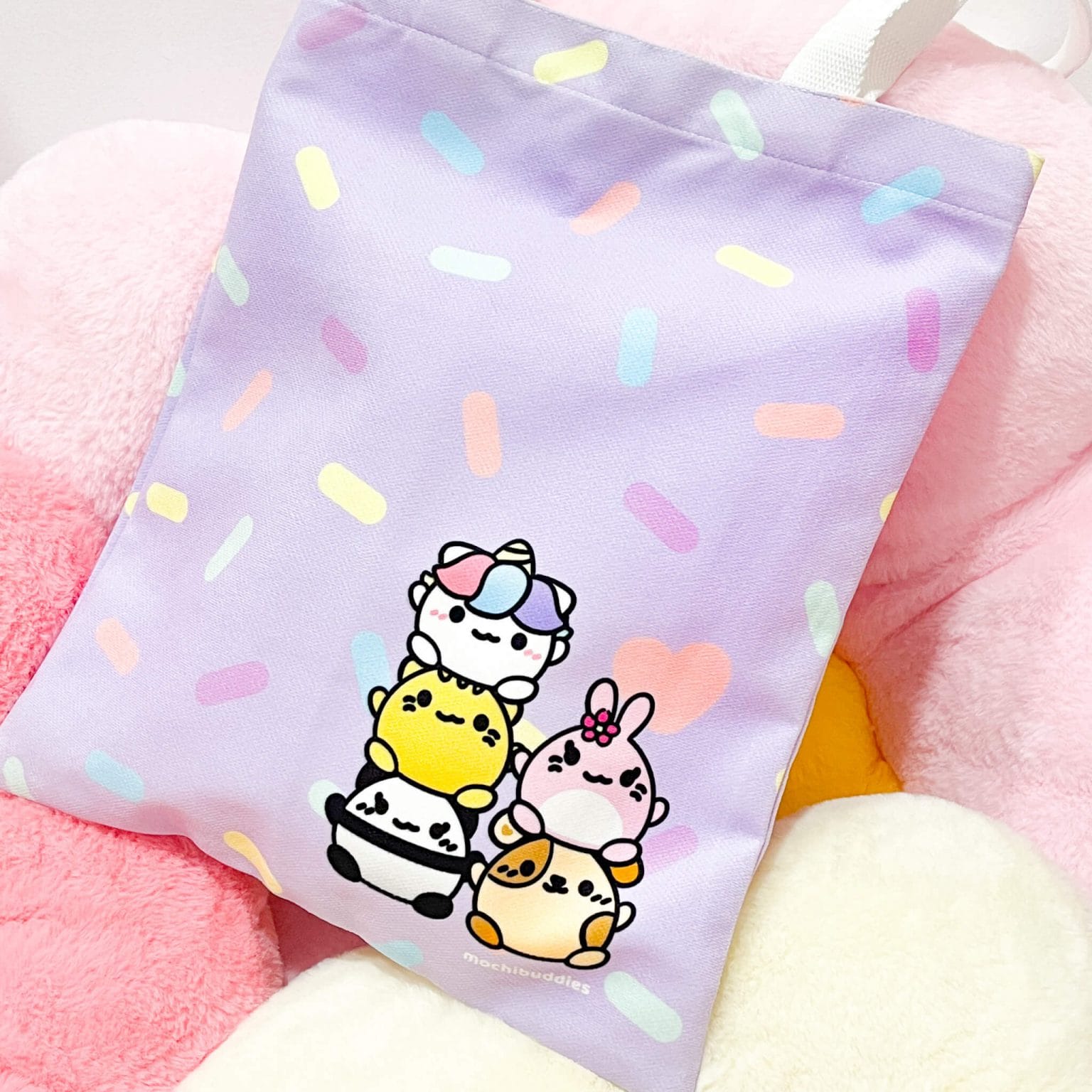 Mochi Buddies Sprinkles Delight Lilac Tote Bag - Mochi Buddies